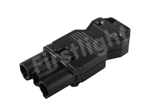 Wieland GST18-3 stekker schroef zwart male plat | First Light